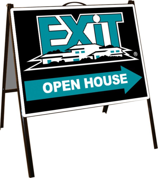 Exit Polylite A-Frame Sign Unit, 18"h x 24"w 55P954-301 | Lowen Sign ...