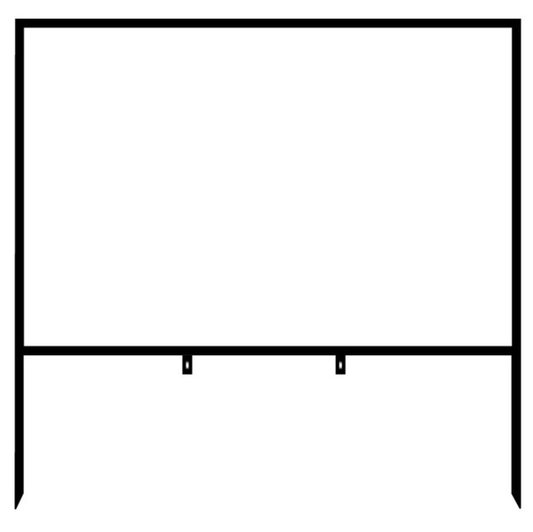 Independent Real Estate Angle Iron Sign Frame for slip-in sign panels ...